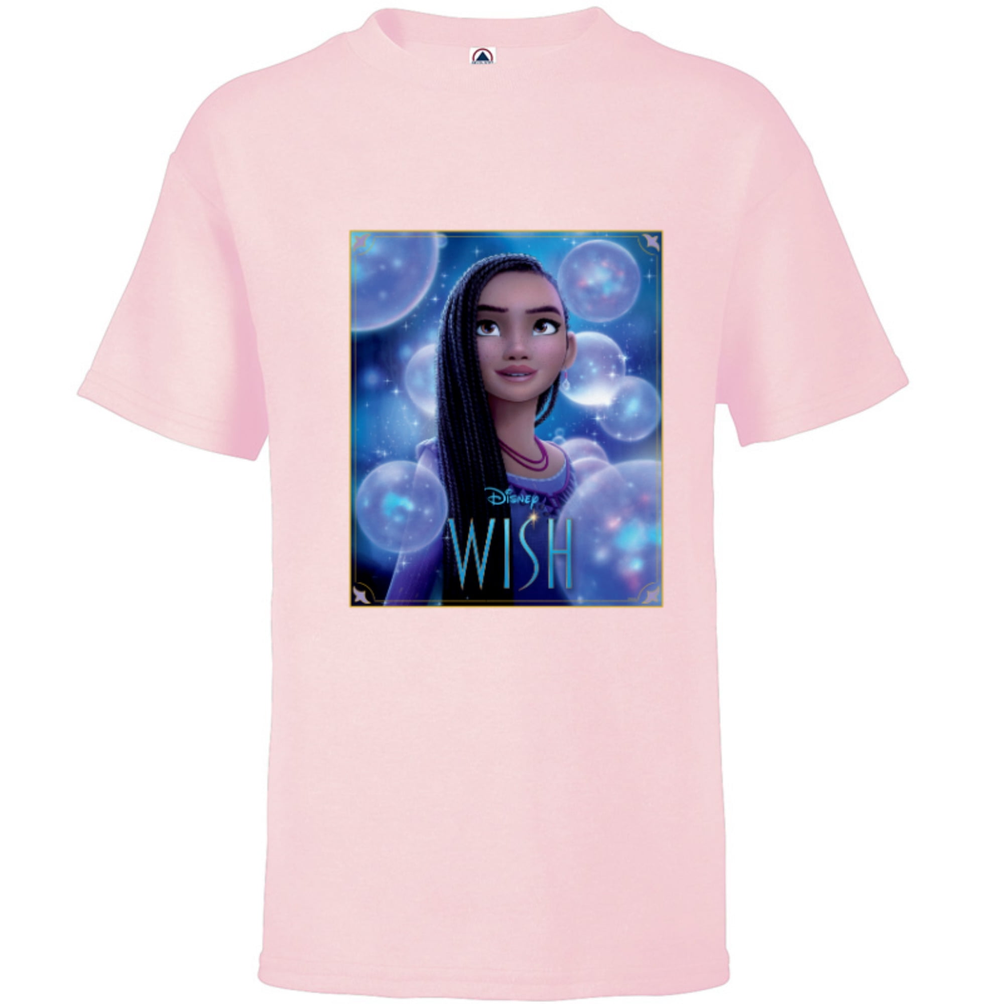 Disney Wish Asha Character Poster Image and Movie Logo - Short Sleeve T ...