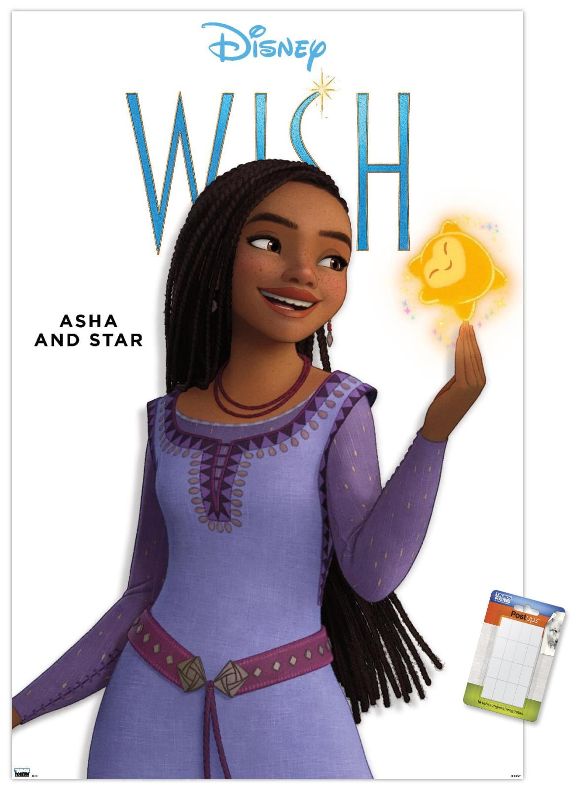 Disney Wish - Asha Feature Series Wall Poster, 14.725" x 22.375 ...