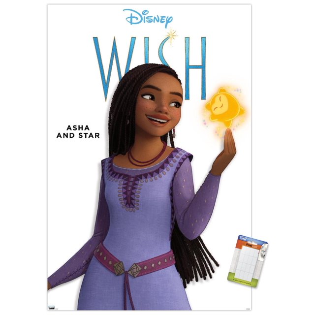 Disney Wish - Asha Feature Series Wall Poster, 14.725" x 22.375 ...