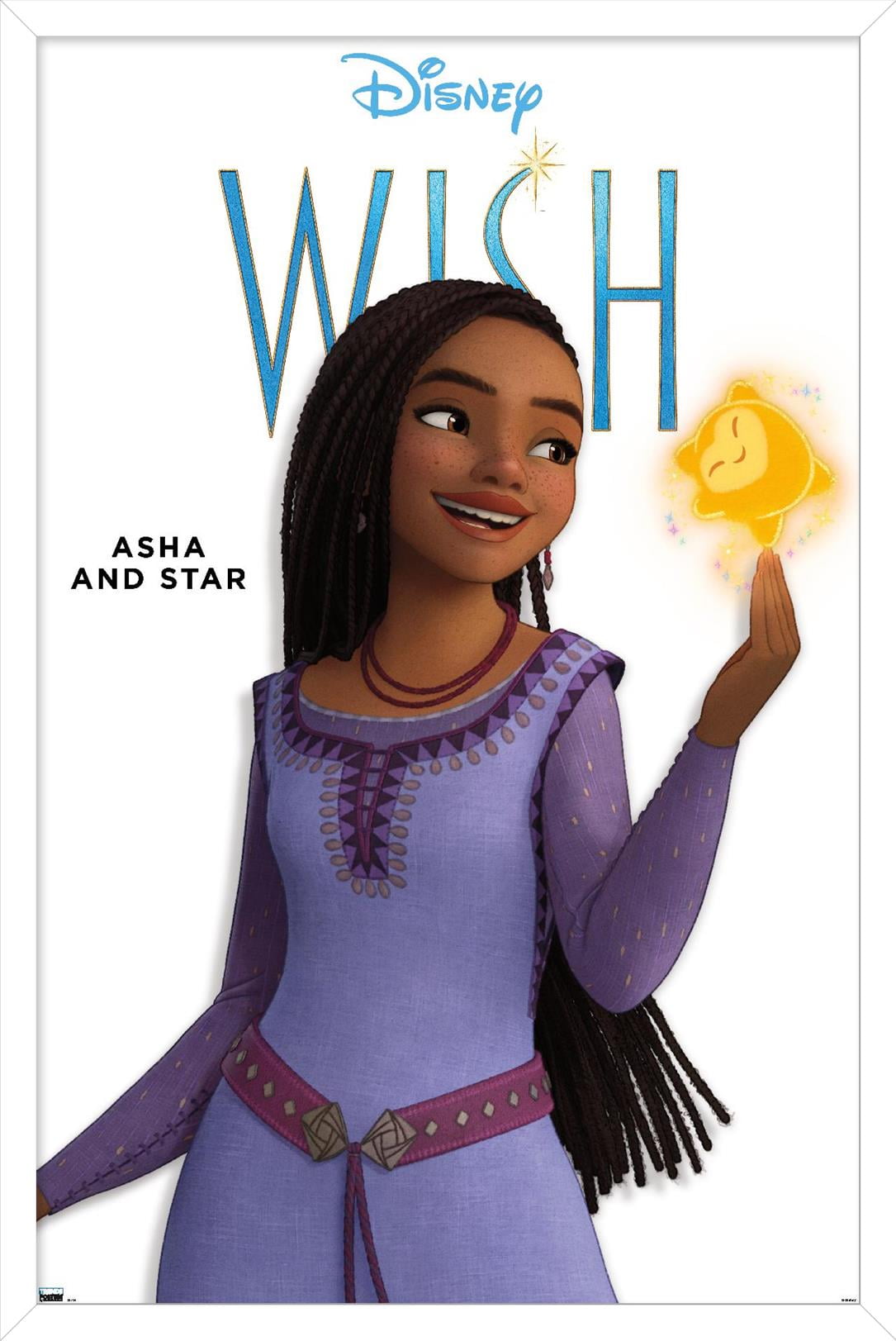 Disney Wish - Asha Feature Series Wall Poster, 22.375" x 34" Framed ...