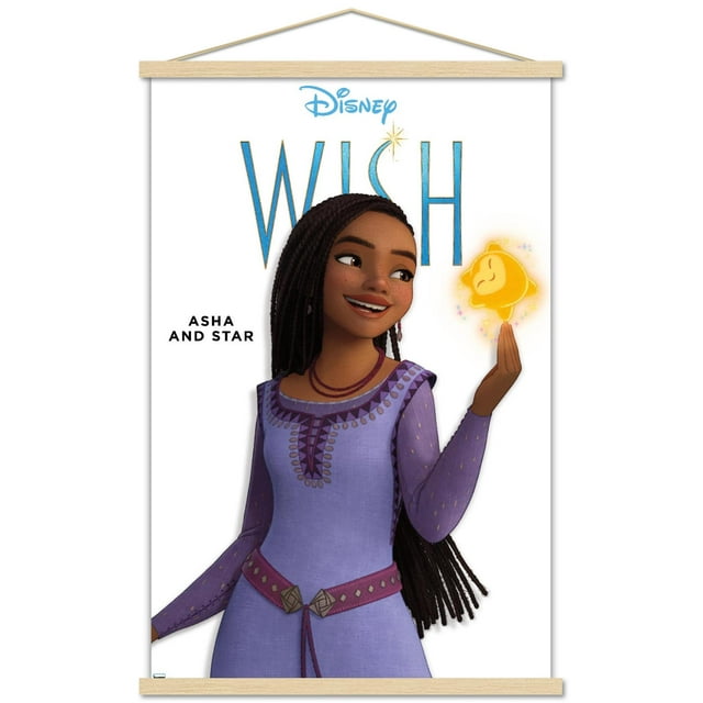 Disney Wish - Asha Feature Series Wall Poster with Magnetic Frame, 22. ...