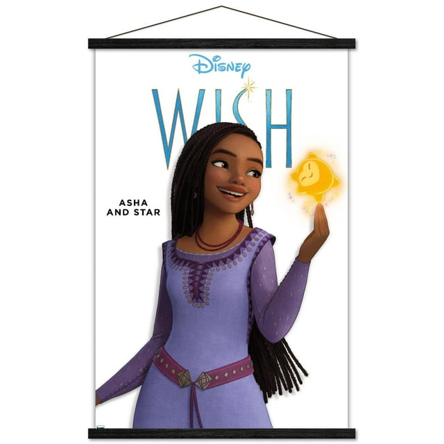 Disney Wish - Asha Feature Series Wall Poster with Magnetic Frame, 22. ...