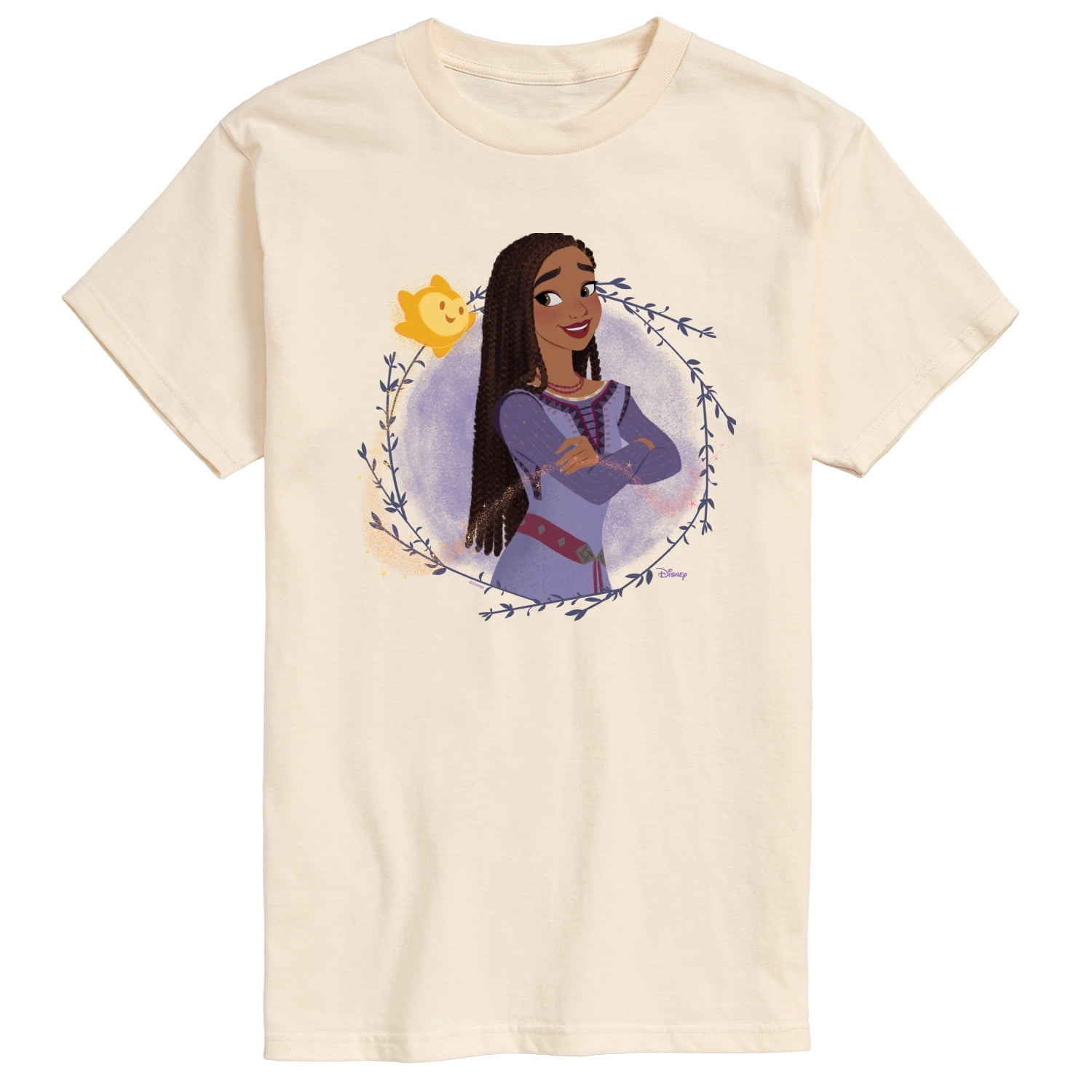 Disney Wish - Asha & Her Star - Men's Short Sleeve Graphic T-Shirt ...