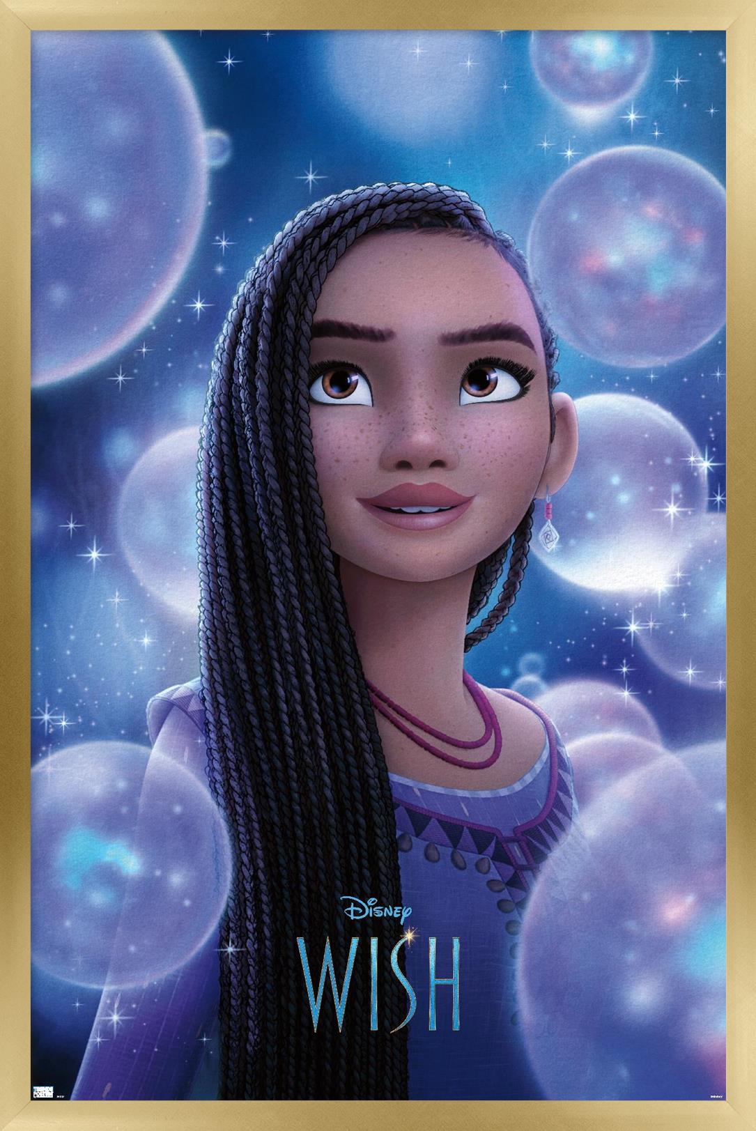 Disney Wish - Asha One Sheet Wall Poster, 14.725" x 22.375" Framed ...