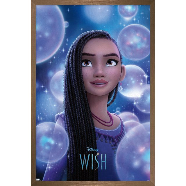 Disney Wish - Asha One Sheet Wall Poster, 22.375" x 34" Framed ...