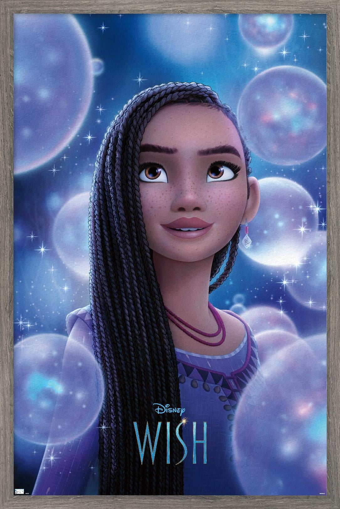 Disney Wish - Asha One Sheet Wall Poster, 22.375" x 34" Framed ...