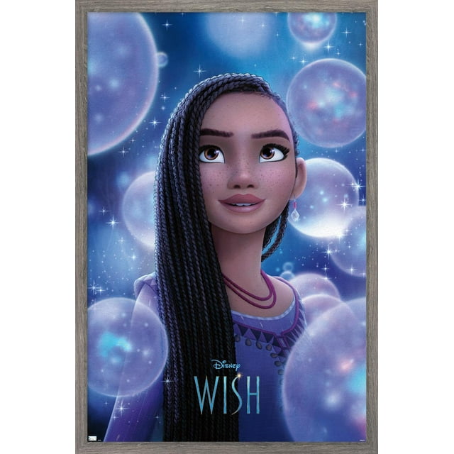 Disney Wish - Asha One Sheet Wall Poster, 22.375" x 34" Framed ...