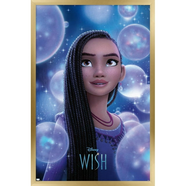 Disney Wish - Asha One Sheet Wall Poster, 22.375" x 34" Framed ...