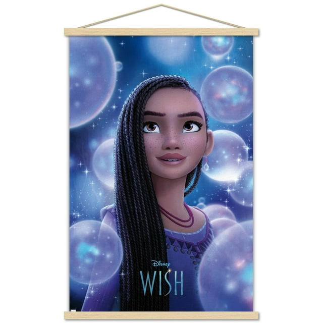 Disney Wish - Asha One Sheet Wall Poster with Magnetic Frame, 22.375" x ...
