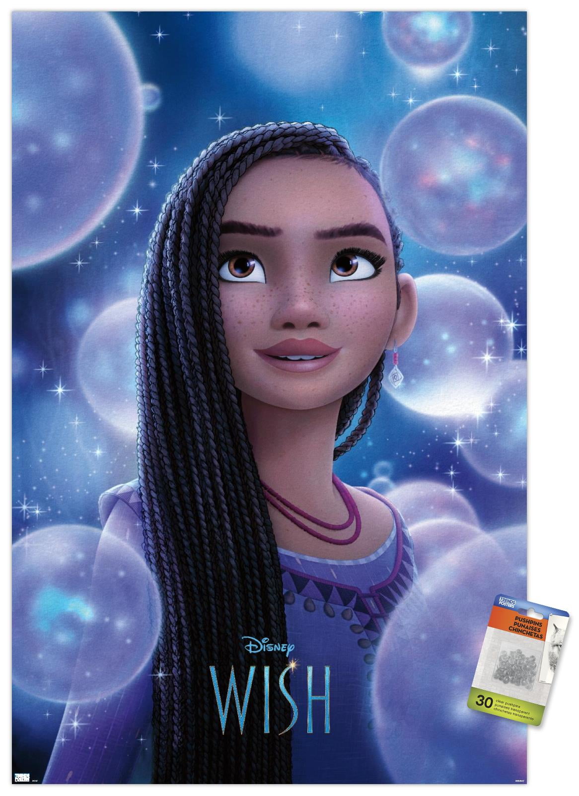 Disney Wish - Asha One Sheet Wall Poster with Push Pins, 22.375" x 34 ...