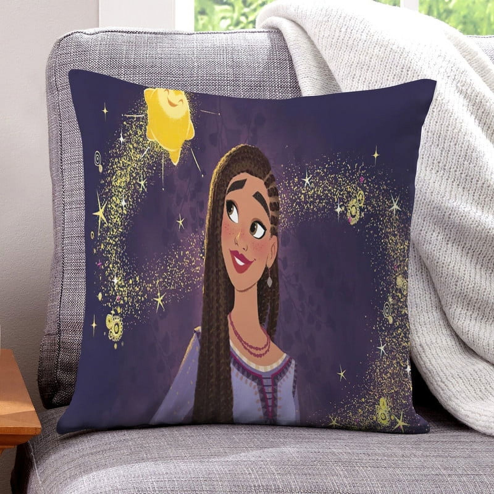 Disney Wish Asha Princess Pillow Cover Case Gifts Pillowcase Home ...