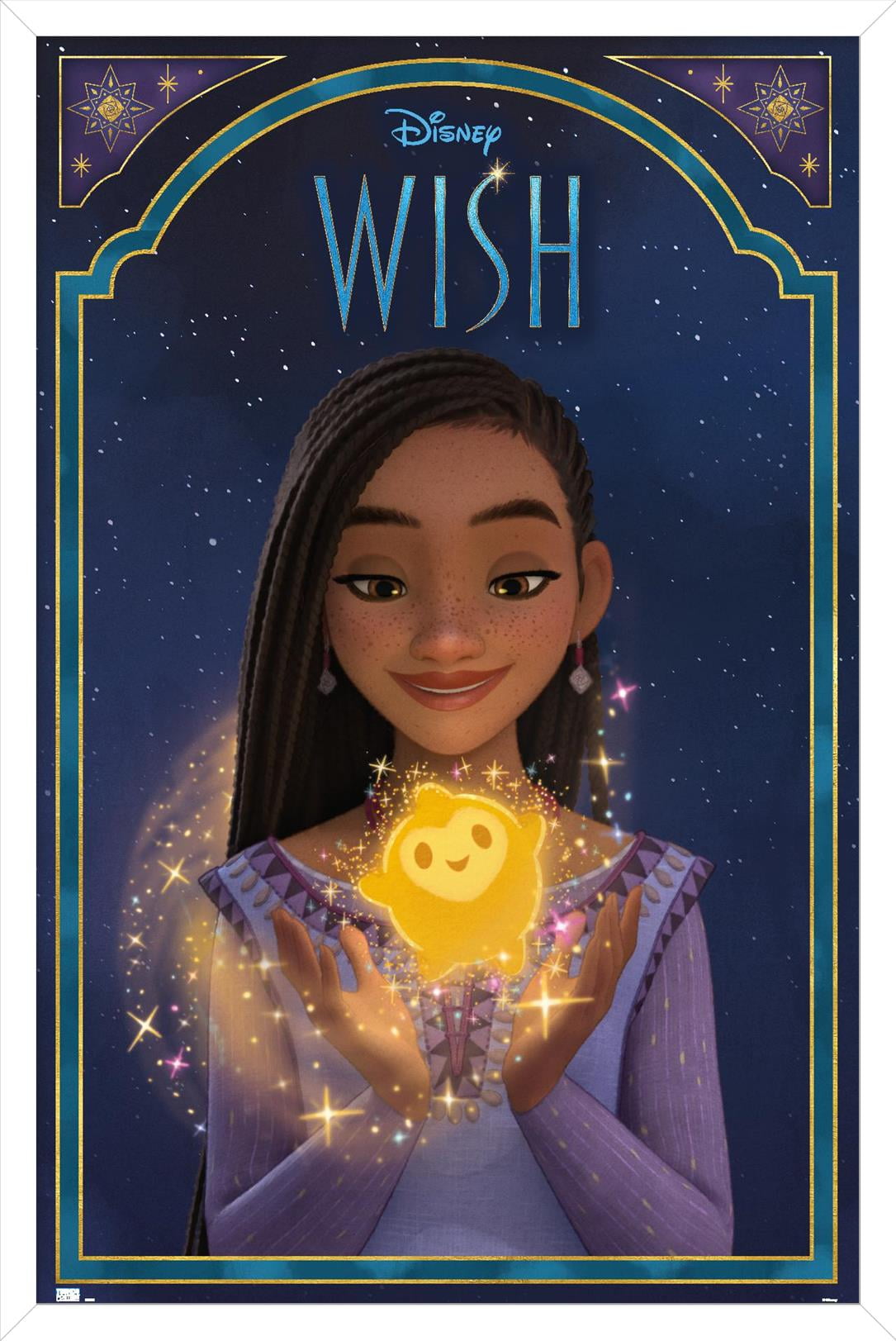 Disney Wish Asha And Star Wall Poster 14 725 X 22 375 Framed