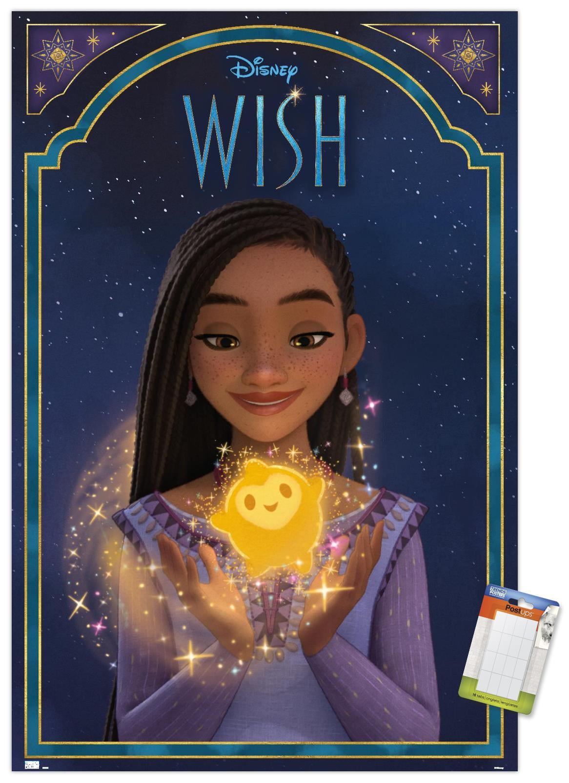 Disney Wish - Asha & Star Wall Poster, 22.375" x 34" - Walmart.com