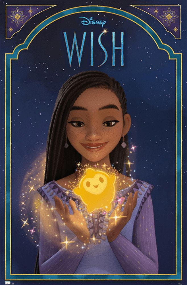 Disney Wish - Asha & Star Wall Poster, 22.375" x 34" - Walmart.com