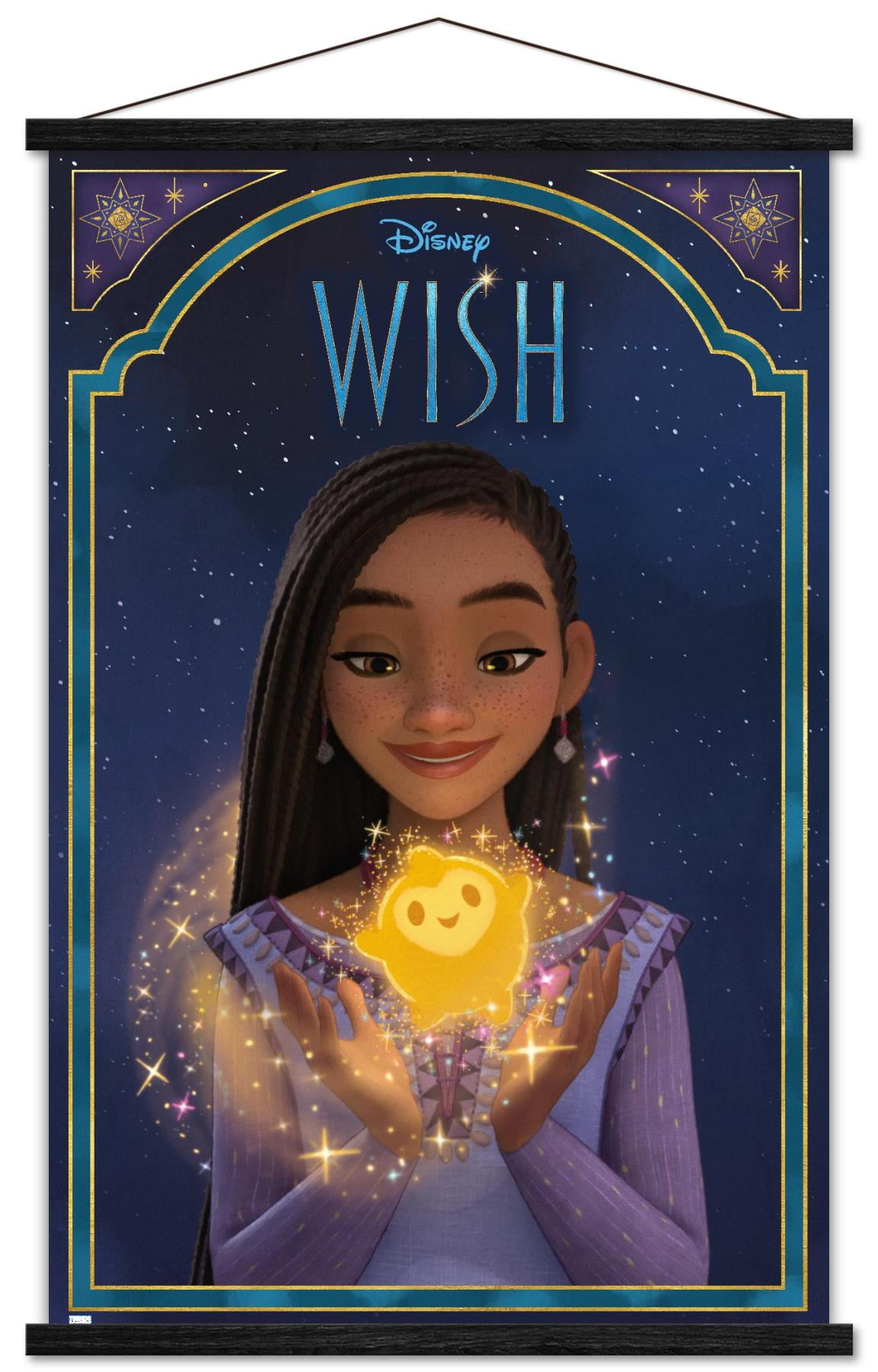 Disney Wish - Asha & Star Wall Poster with Magnetic Frame, 22.375" x 34 ...