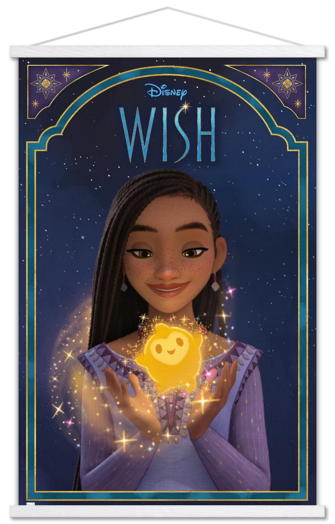 Disney Wish - Asha & Star Wall Poster with Magnetic Frame, 22.375" x 34 ...