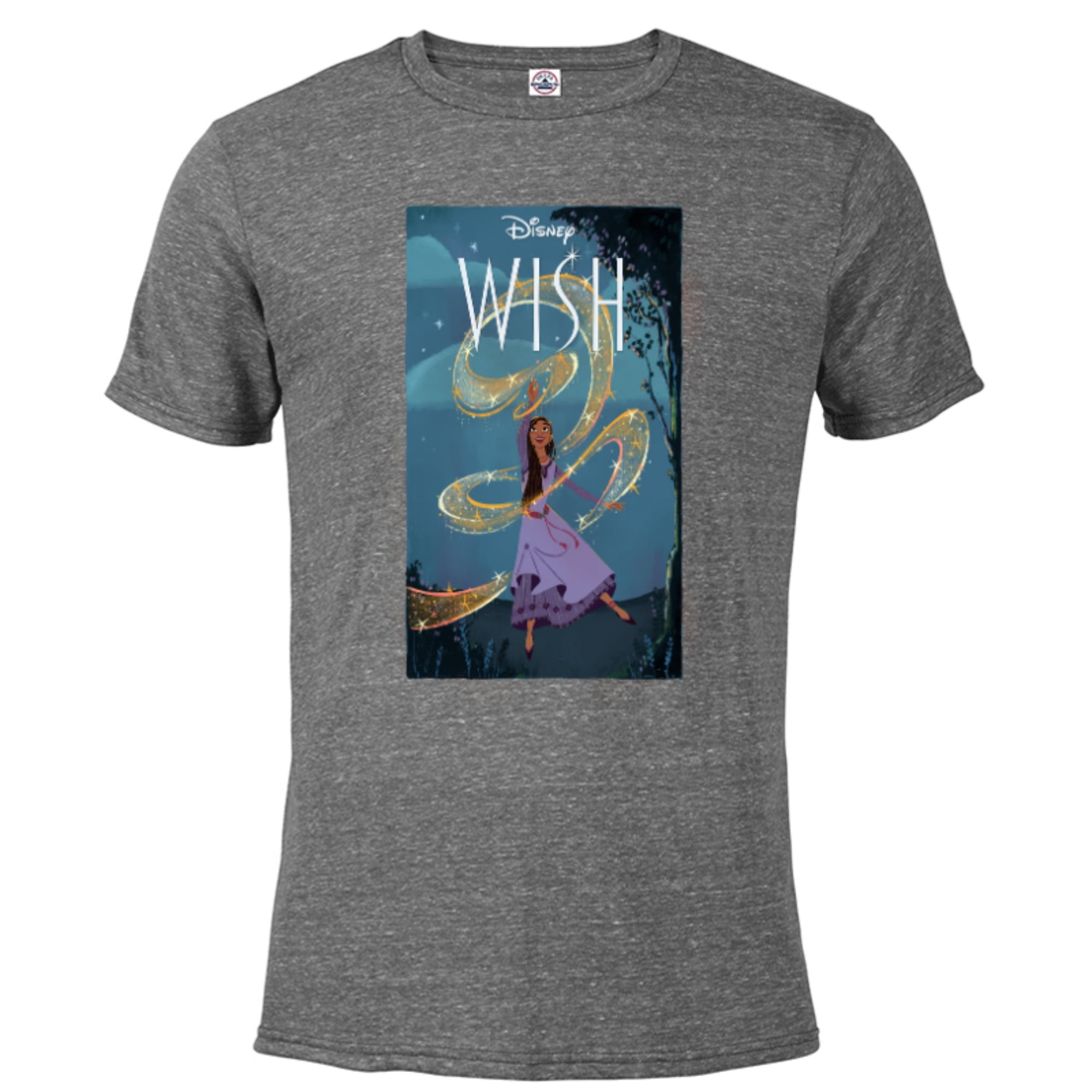 Disney Wish Asha Starry Swirl Rosas Night and Movie Logo - Short Sleeve ...
