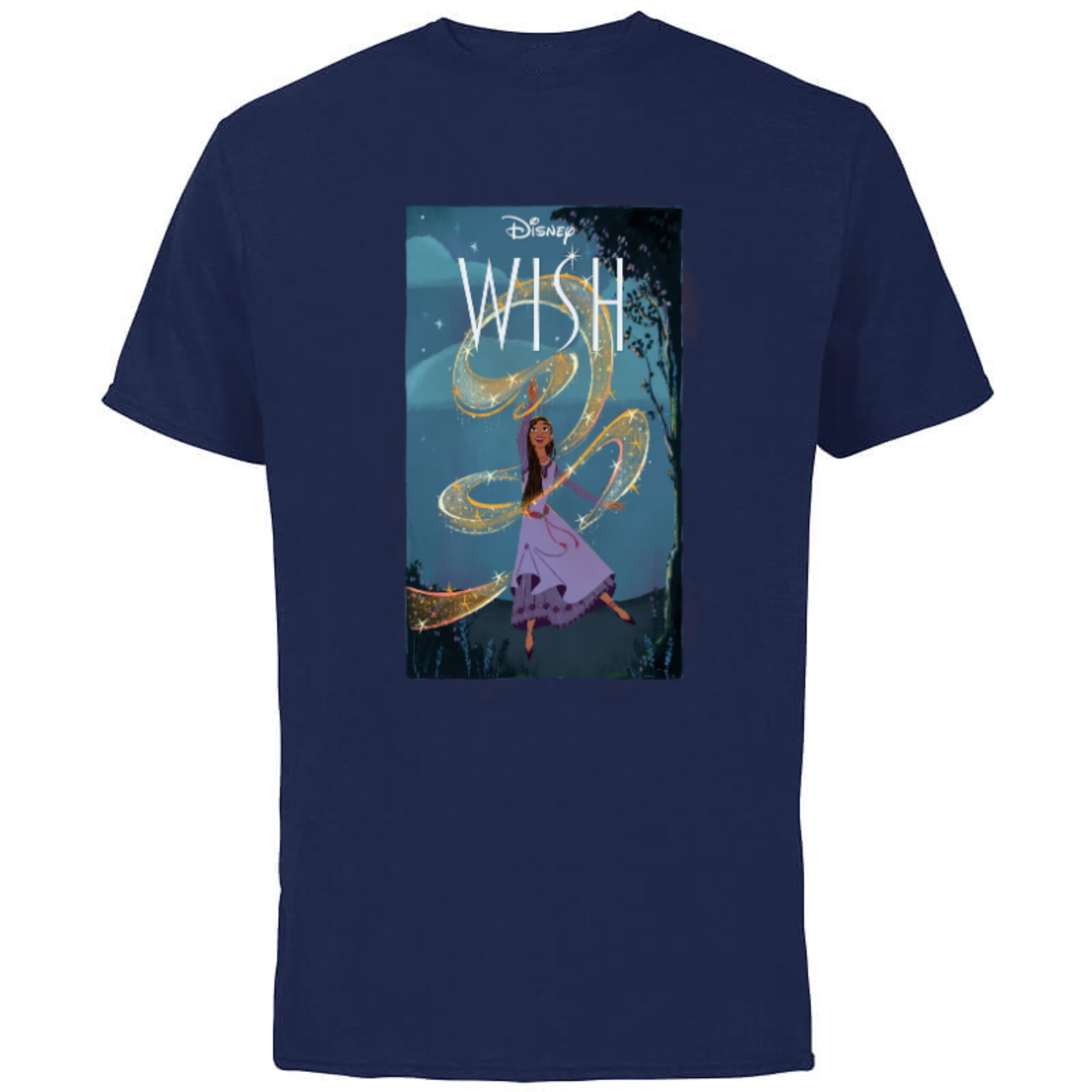 Disney Wish Asha Starry Swirl Rosas Night and Movie Logo - Short Sleeve ...
