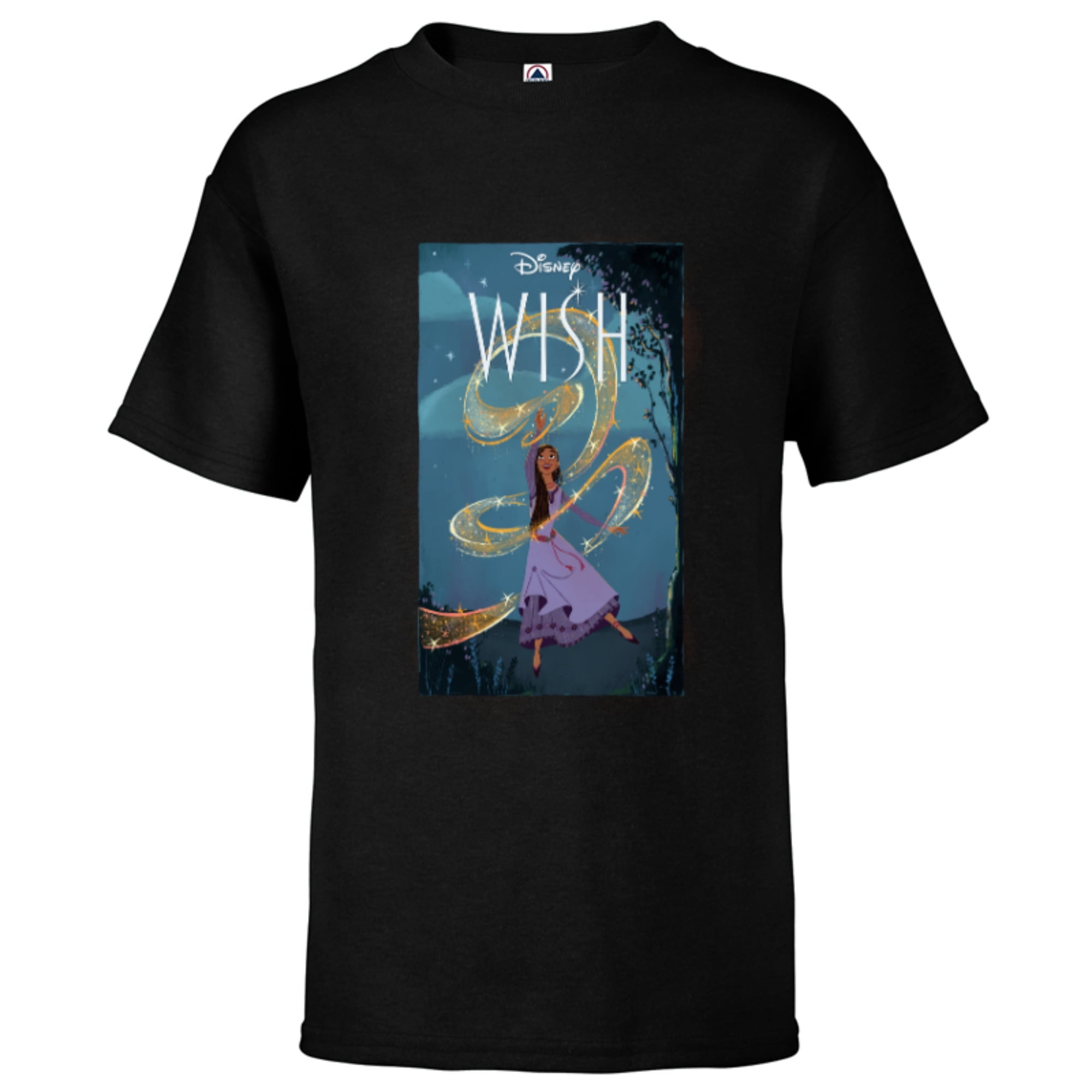 Disney Wish Asha Starry Swirl Rosas Night and Movie Logo - Short Sleeve ...