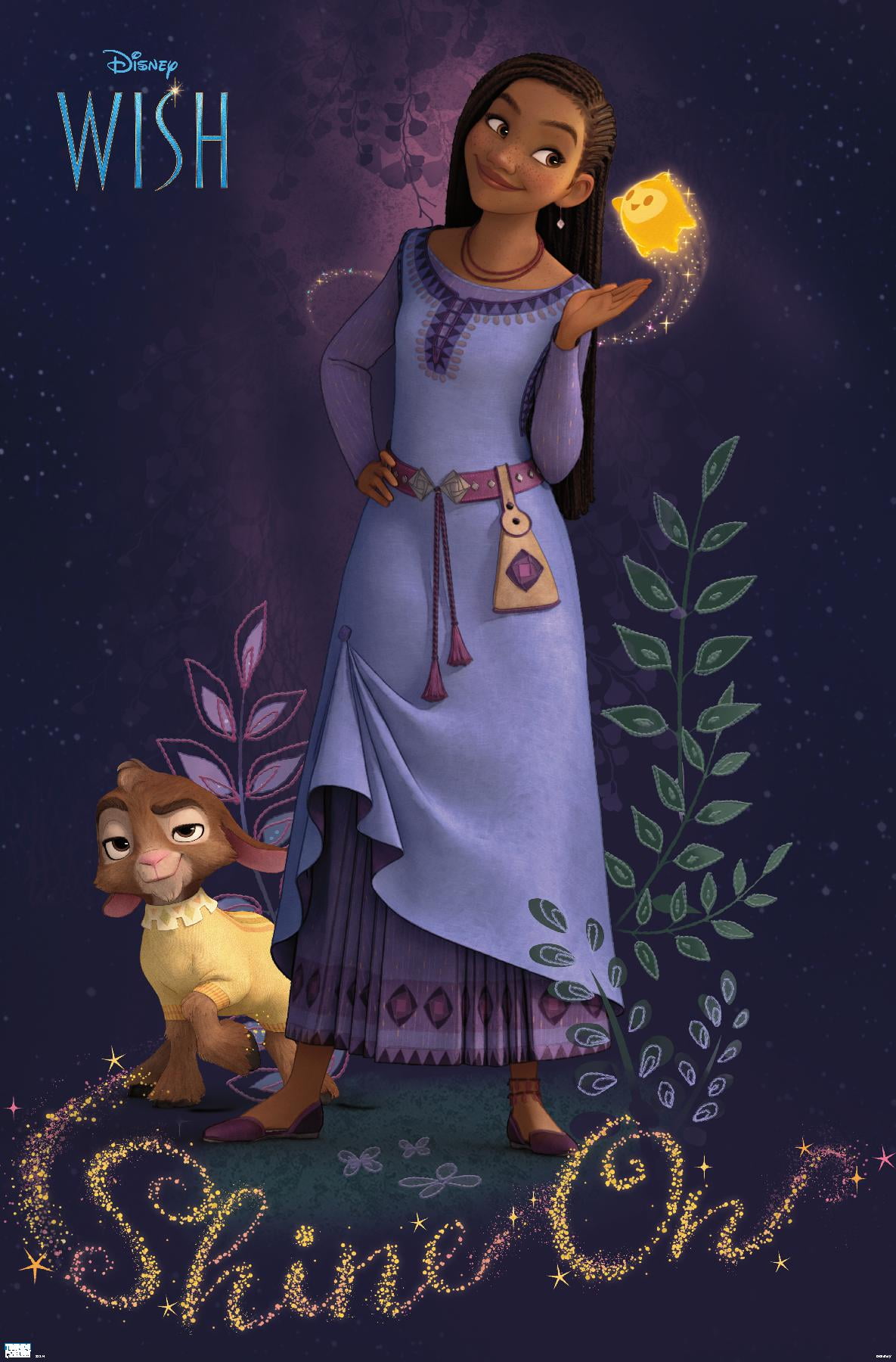 Disney Wish - Asha Wall Poster, 14.725" x 22.375" - Walmart.com
