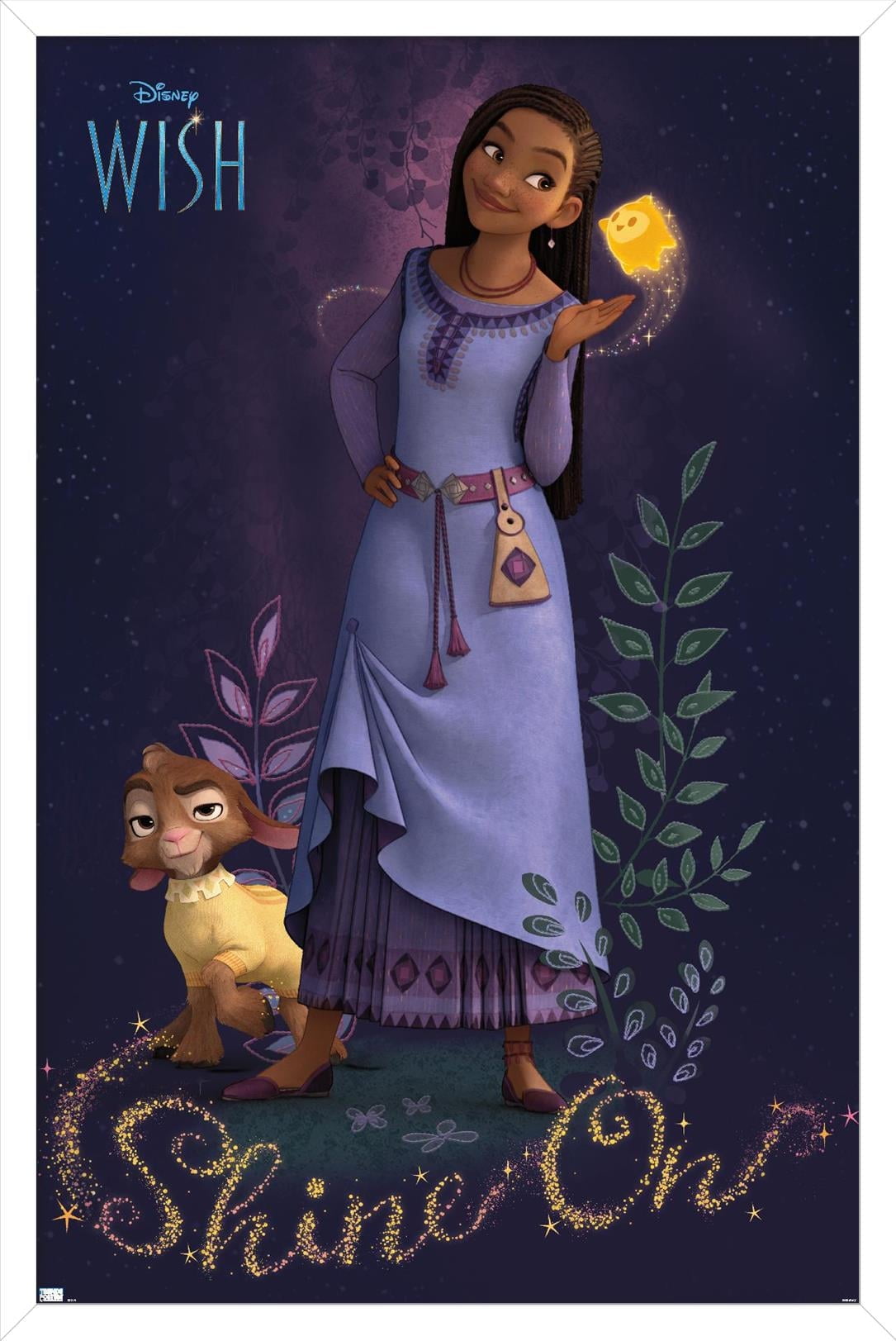 Disney Wish - Asha Wall Poster, 22.375" x 34" Framed - Walmart.com