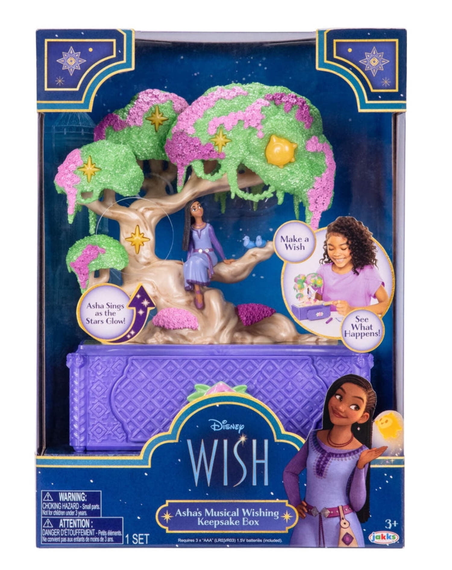 Disney Wish Asha Wish Tree Keepsake Box for Ages 3-6 - Walmart Business ...