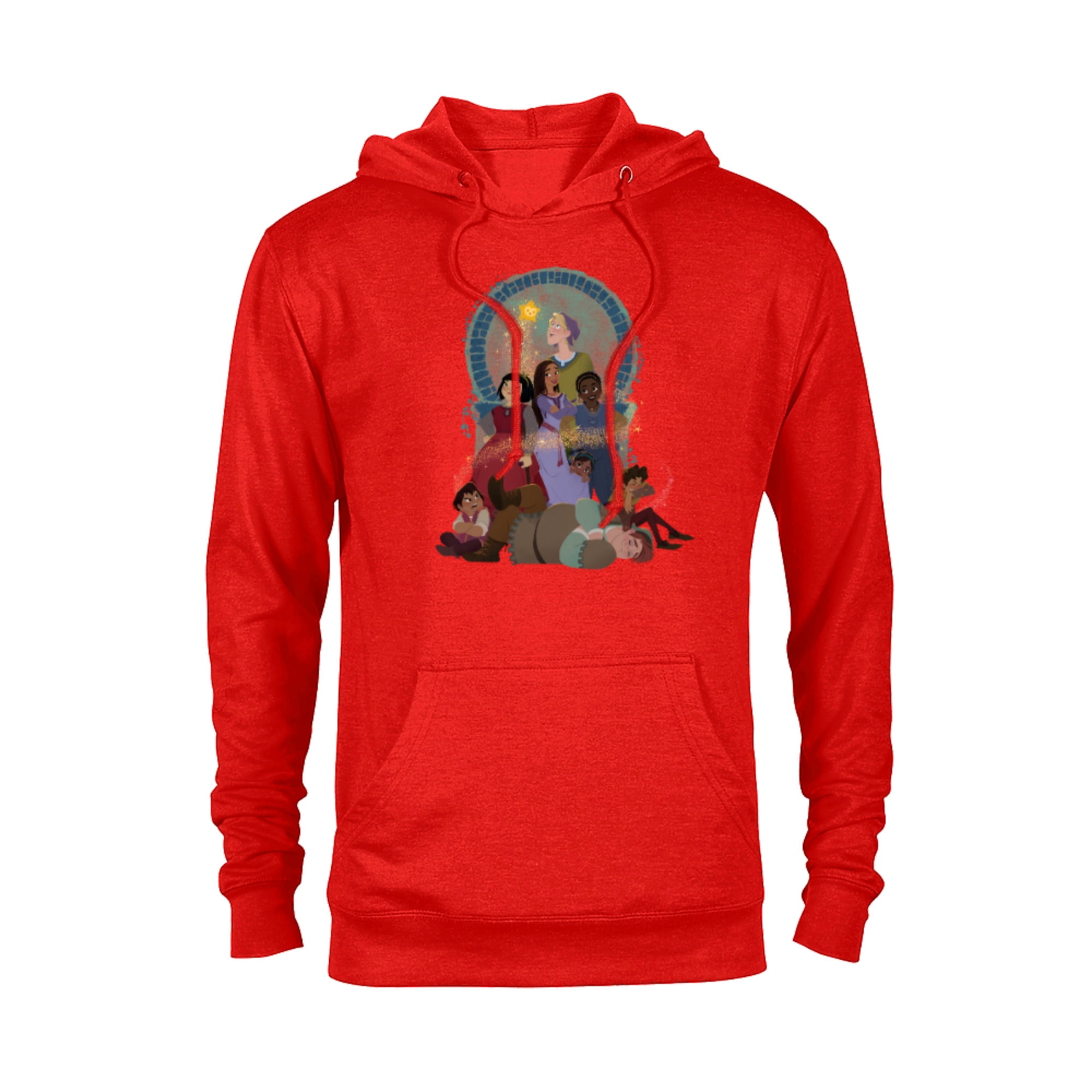 Disney Wish Asha and Her Friends with Star - Pullover Hoodie for Adults ...