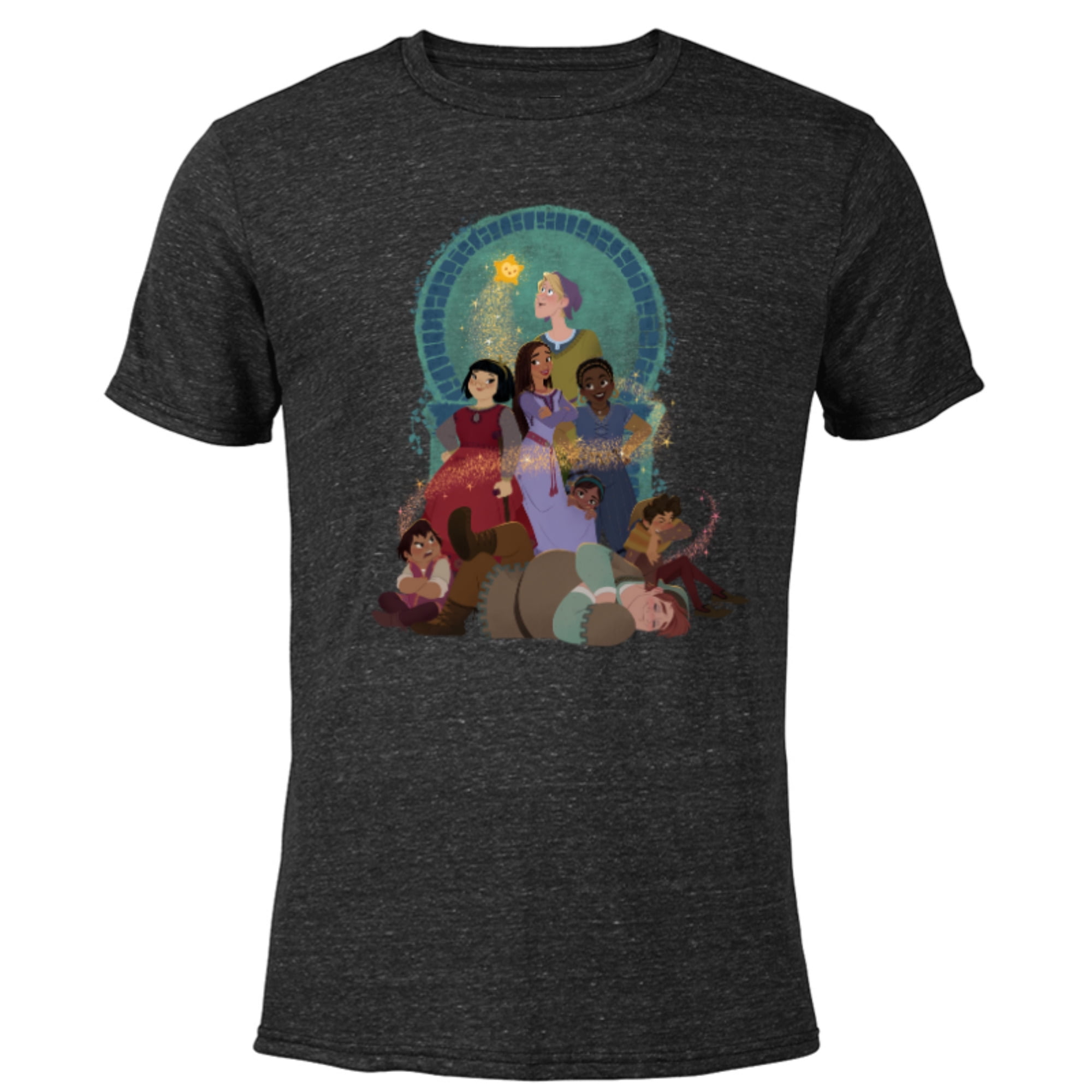 Disney Wish Asha and Her Friends with Star - Short Sleeve Blended T ...