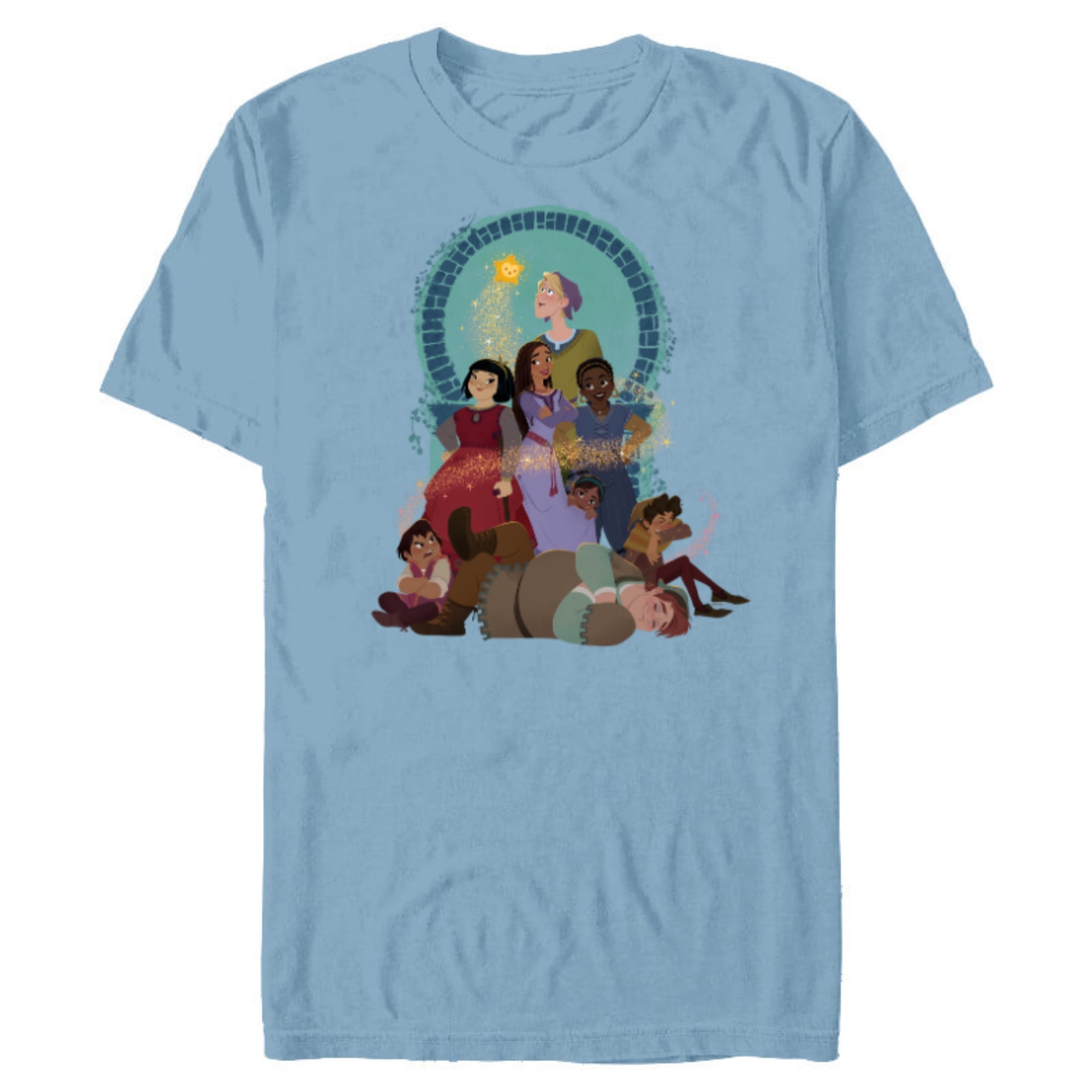 Disney Wish Asha and Her Friends with Star - Short Sleeve Blended T ...