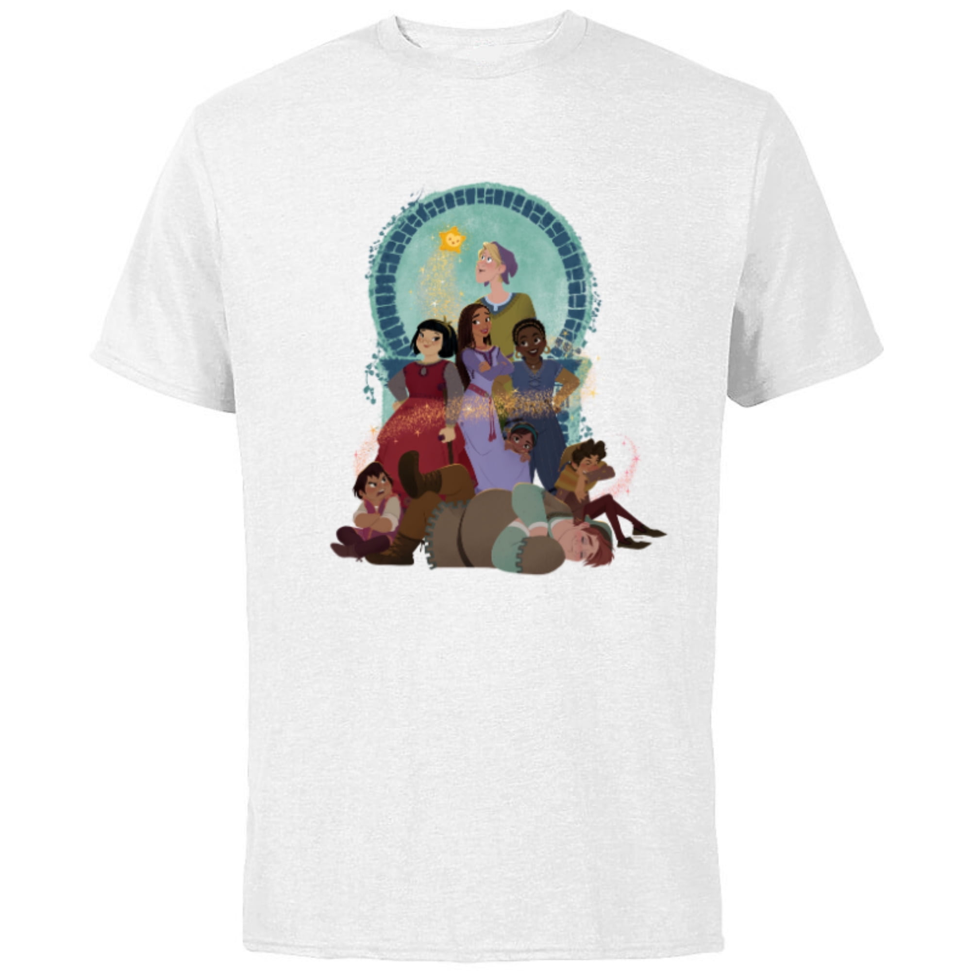 Disney Wish Asha and Her Friends with Star - Short Sleeve Cotton T ...