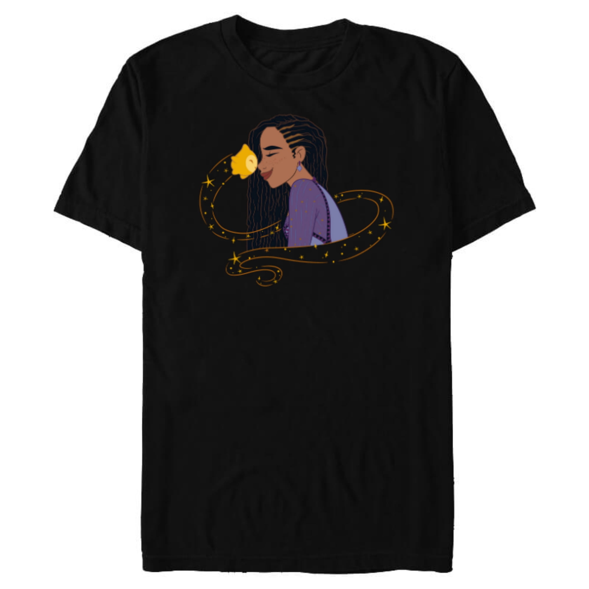 Disney Wish Asha and Star Nose to Nose Cute - Short Sleeve Blended T ...