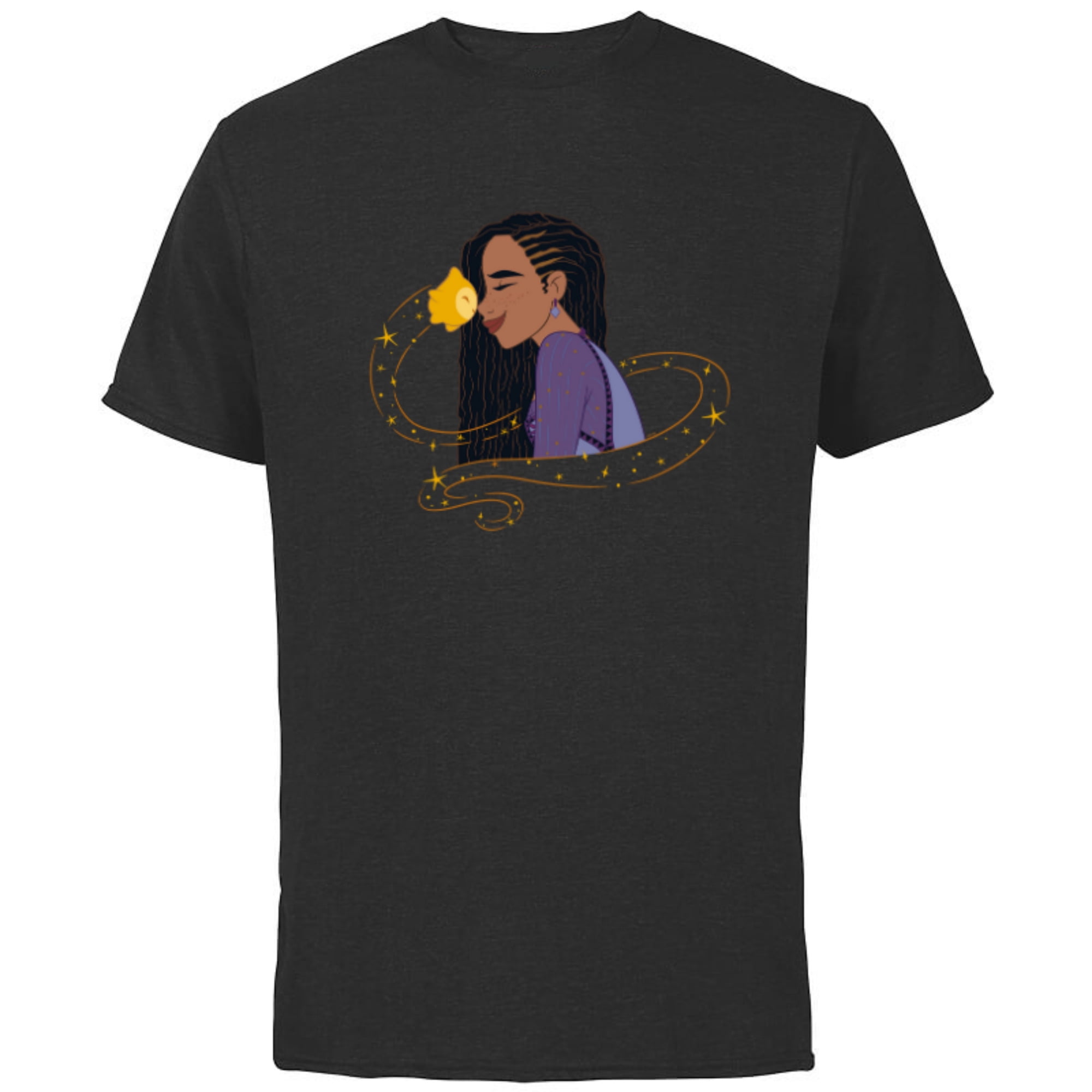Disney Wish Asha and Star Nose to Nose Cute - Short Sleeve Cotton T ...