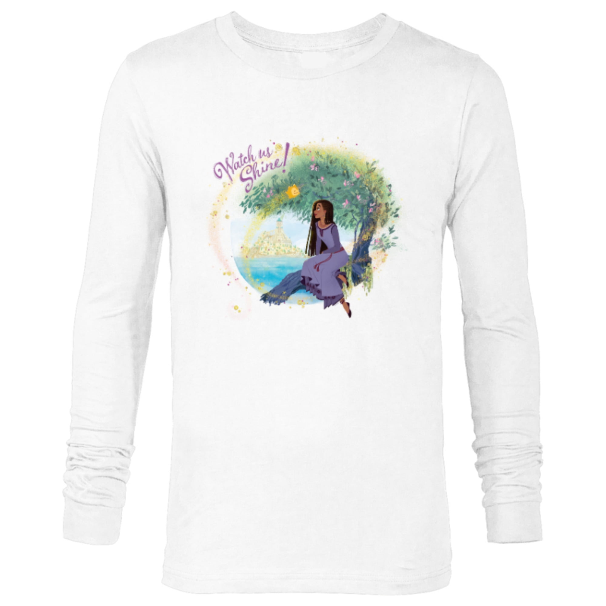 Disney Wish Asha and Star Rosas Castle Watch Us Shine - Long Sleeve T ...