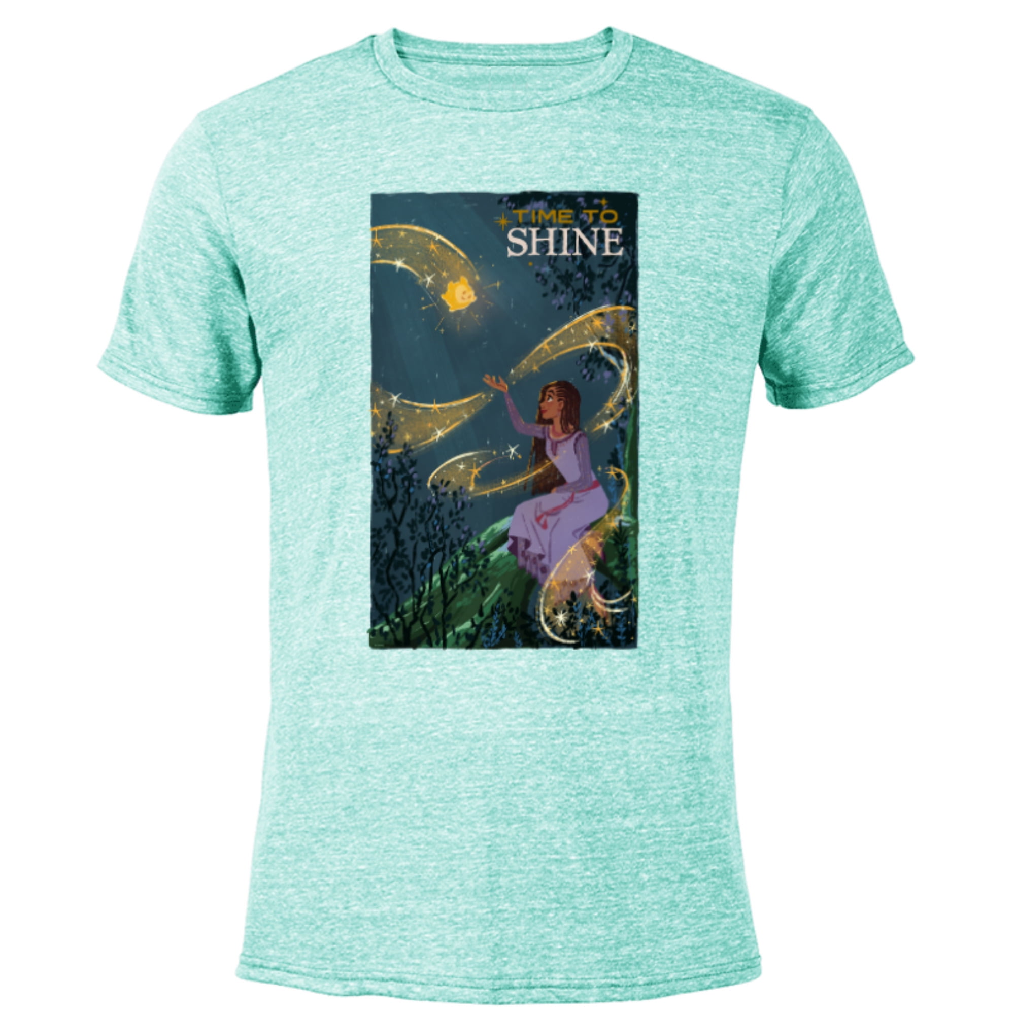 Disney Wish Asha and Star Time to Shine - Short Sleeve Blended T-Shirt ...