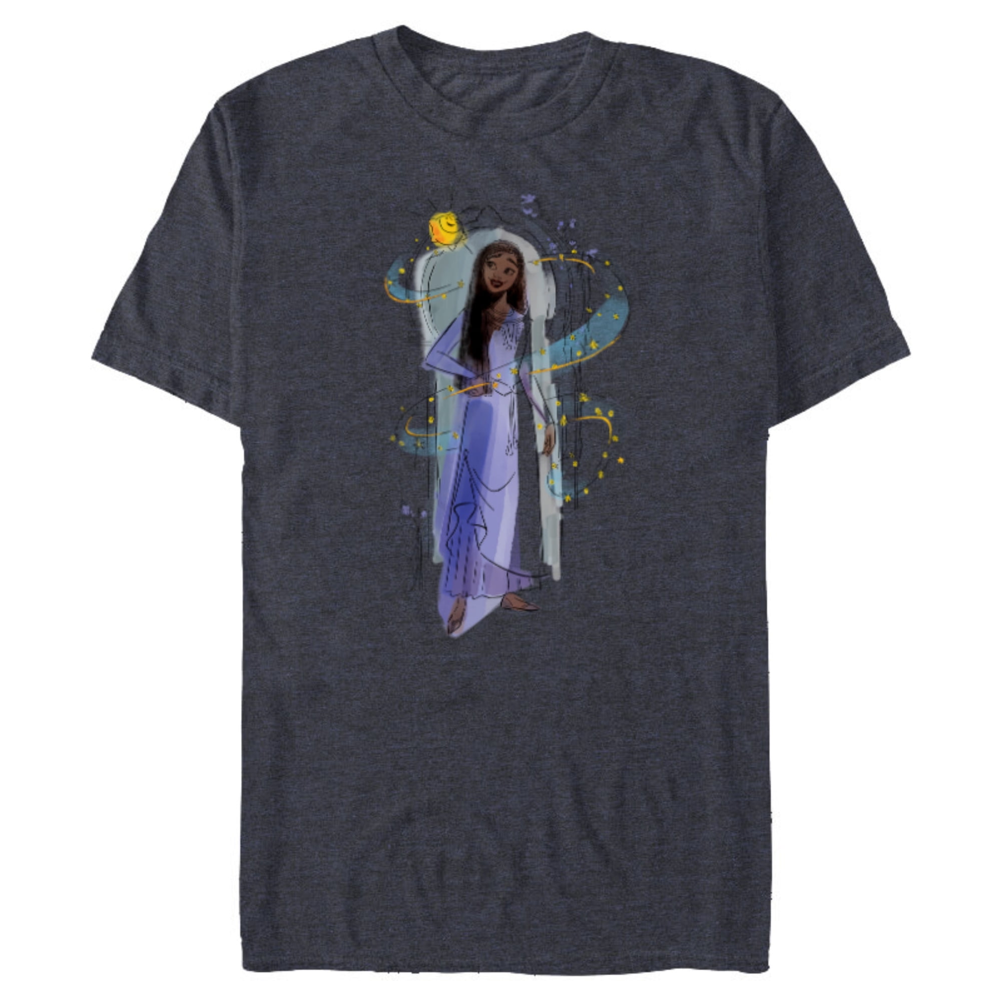 Disney Wish Asha and Star Watercolor Archway - Short Sleeve Blended T ...