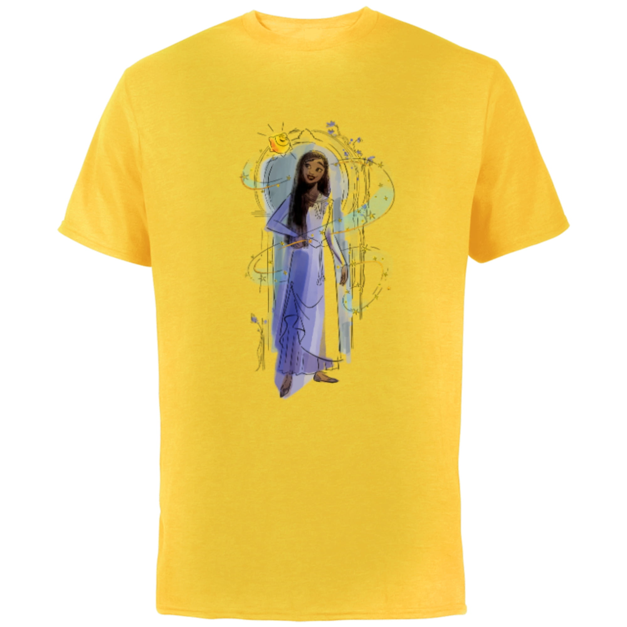 Disney Wish Asha and Star Watercolor Archway - Short Sleeve Cotton T ...