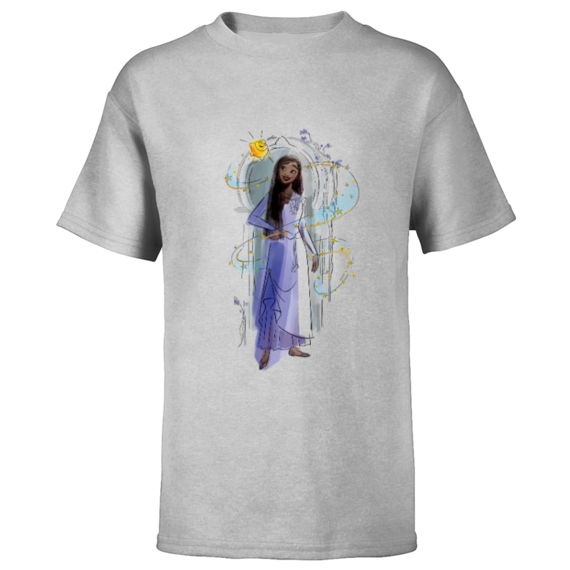 Disney Wish Asha and Star Watercolor Archway - Short Sleeve T-Shirt for ...