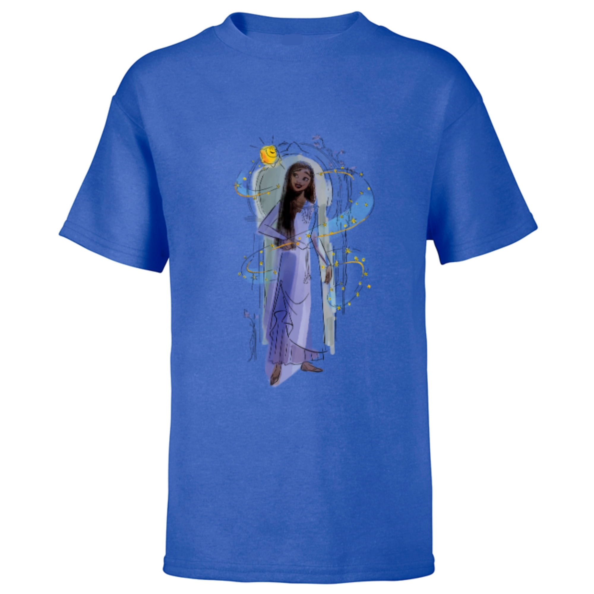 Disney Wish Asha and Star Watercolor Archway - Short Sleeve T-Shirt for ...