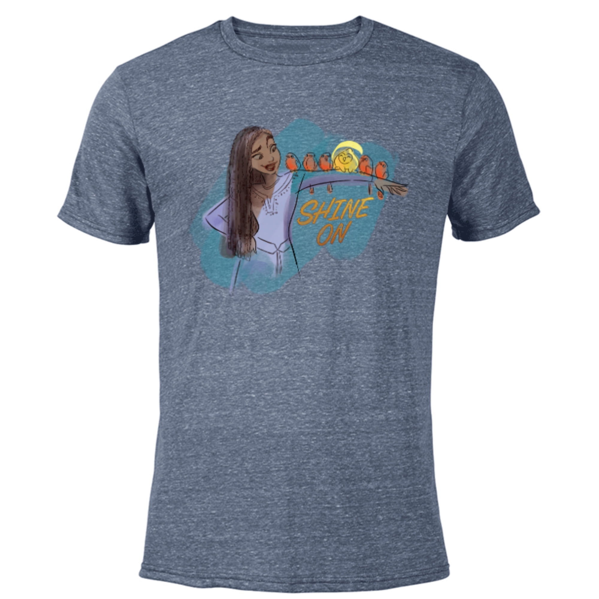 Disney Wish Asha and Star with Bird Friends Shine On - Short Sleeve ...