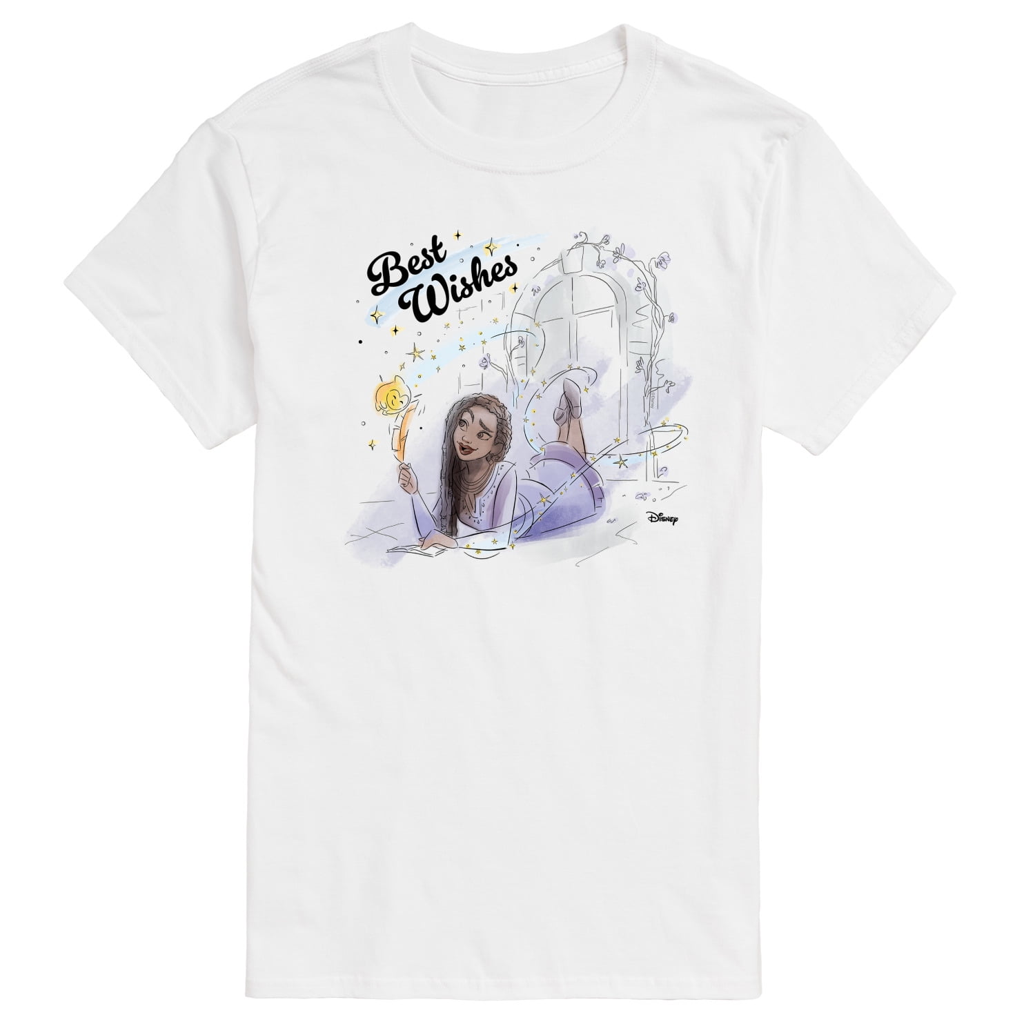 Disney Wish - Best Wishes Asha Sketch - Men's Short Sleeve Graphic T ...