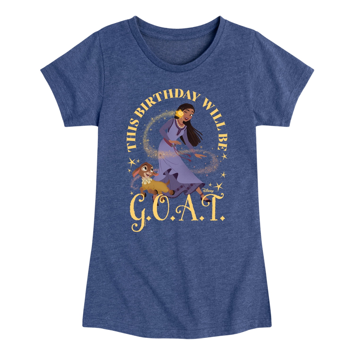 Disney - Wish - Birthday Goat - Toddler and Youth Girls Fitted Short ...