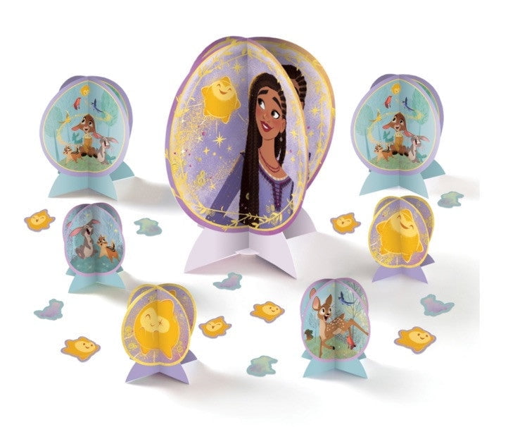 Disney Wish Birthday Paper Table Centerpiece Decoration Kit - Walmart.com