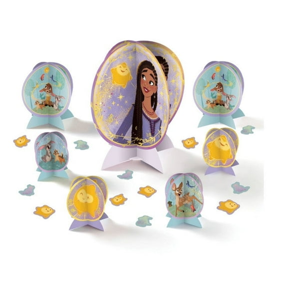 Disney Wish Birthday Paper Table Centerpiece Decoration Kit - Walmart.com