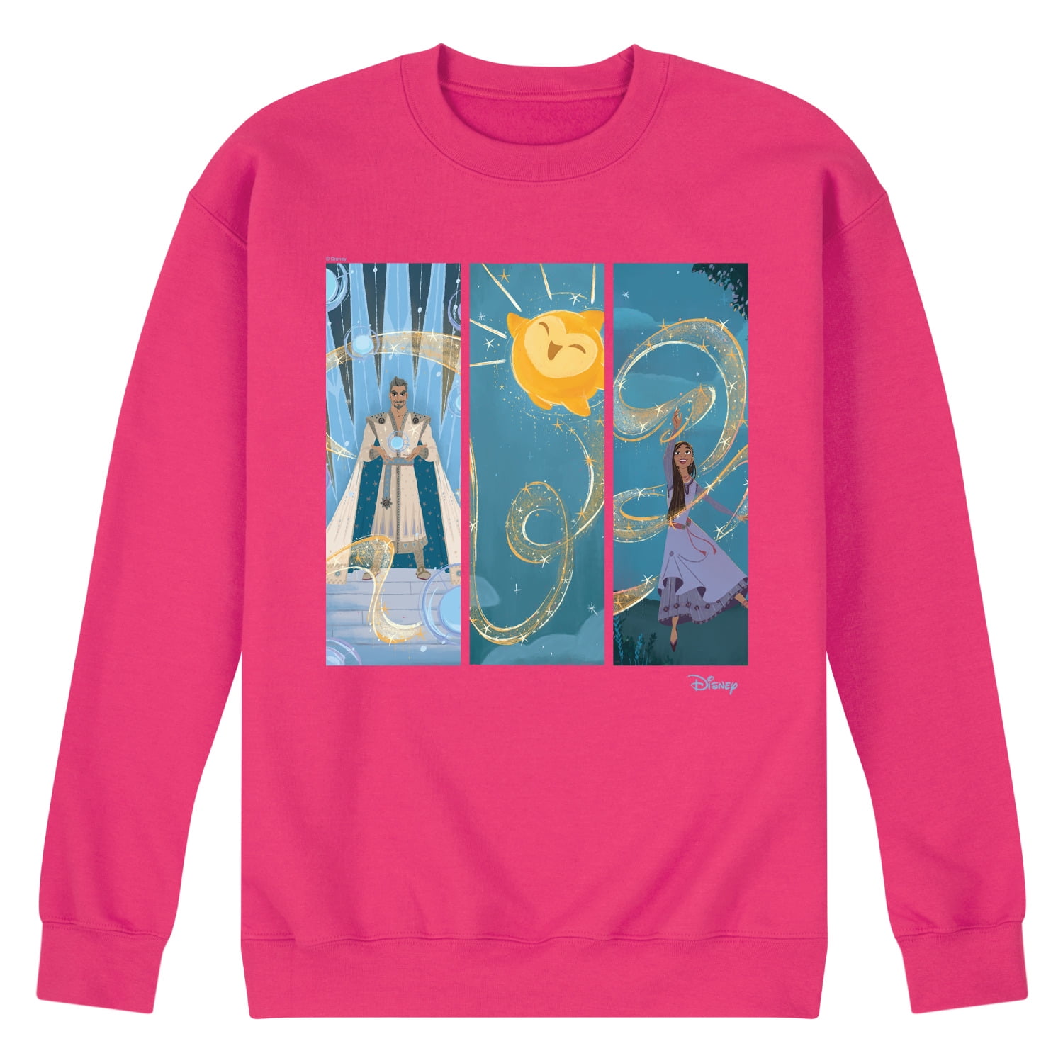 Disney Wish - Character Panels King, Star, & Asha - Men's Crew Neck ...