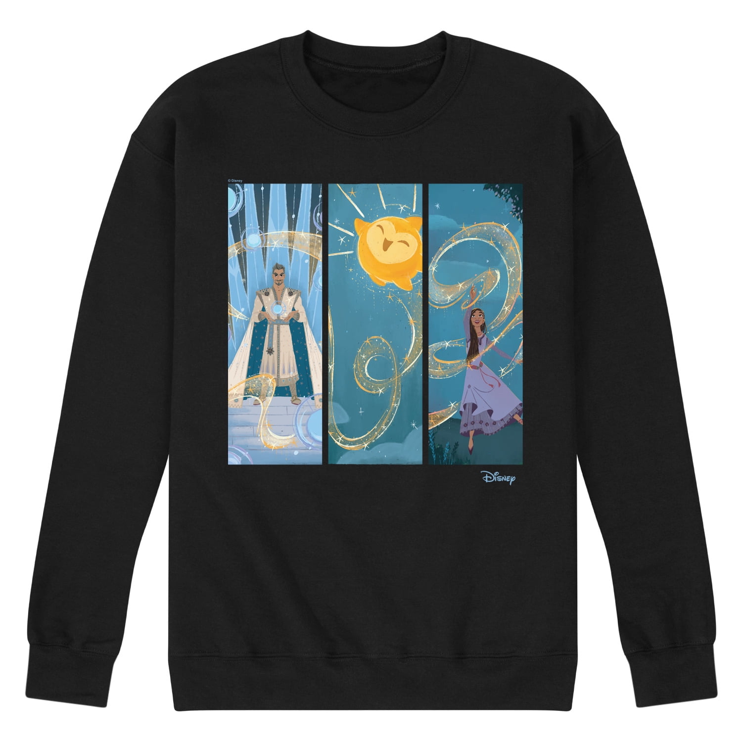 Disney Wish - Character Panels King, Star, & Asha - Men's Crew Neck ...