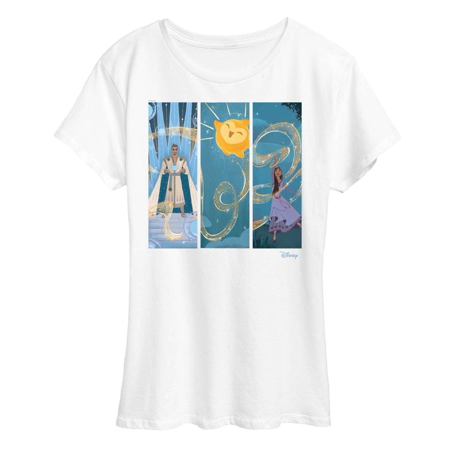 Disney Wish - Character Panels King, Star, & Asha - Women's Short ...