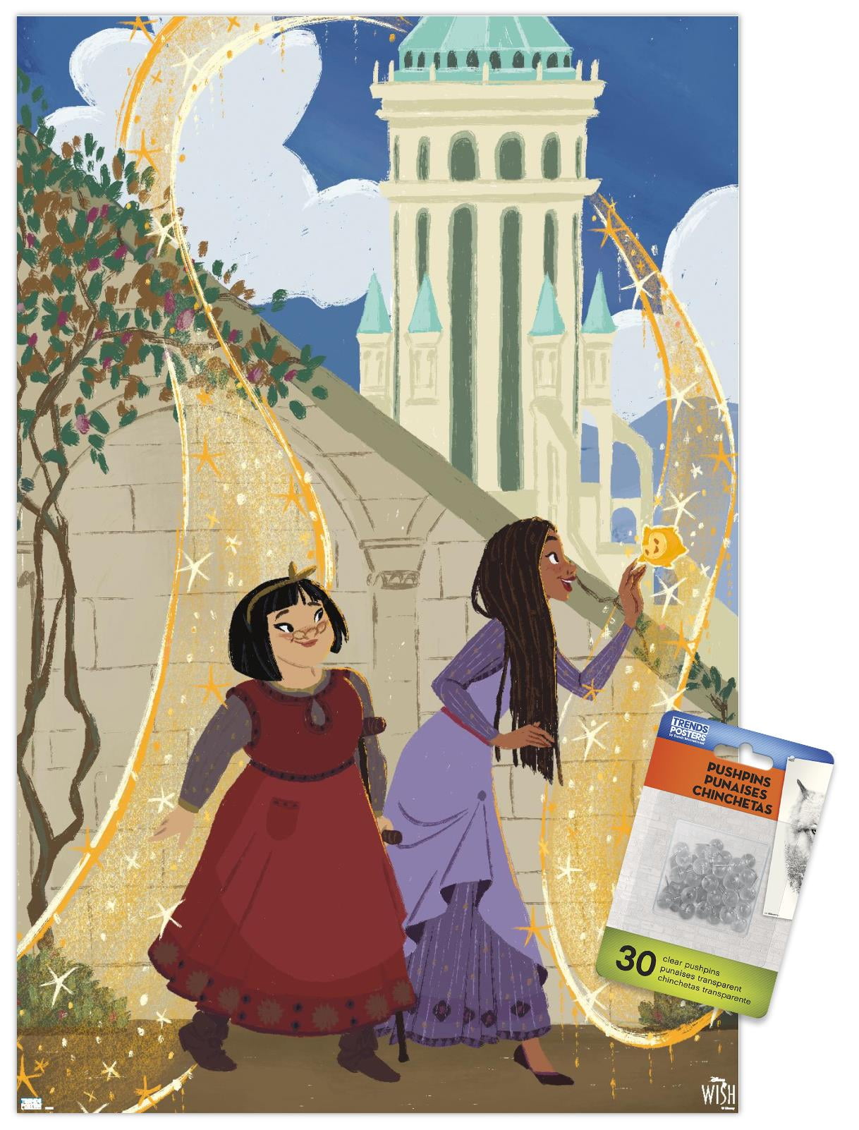 Disney Wish - Collage Poster 3 (Friends) Wall Poster with Push Pins, 14 ...