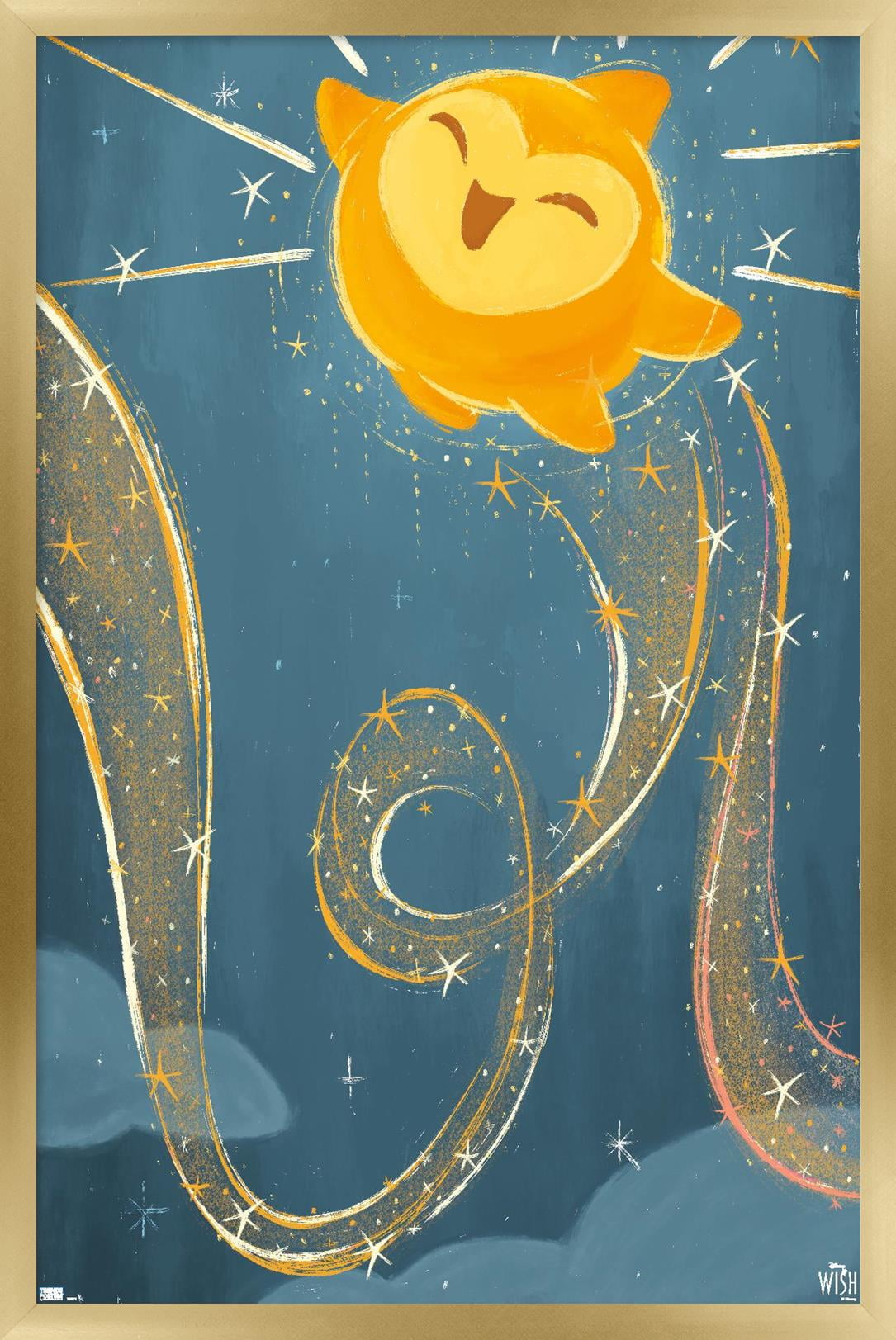 Disney Wish Collage Poster 5 Star Wall Poster 22 375 X 34 Framed