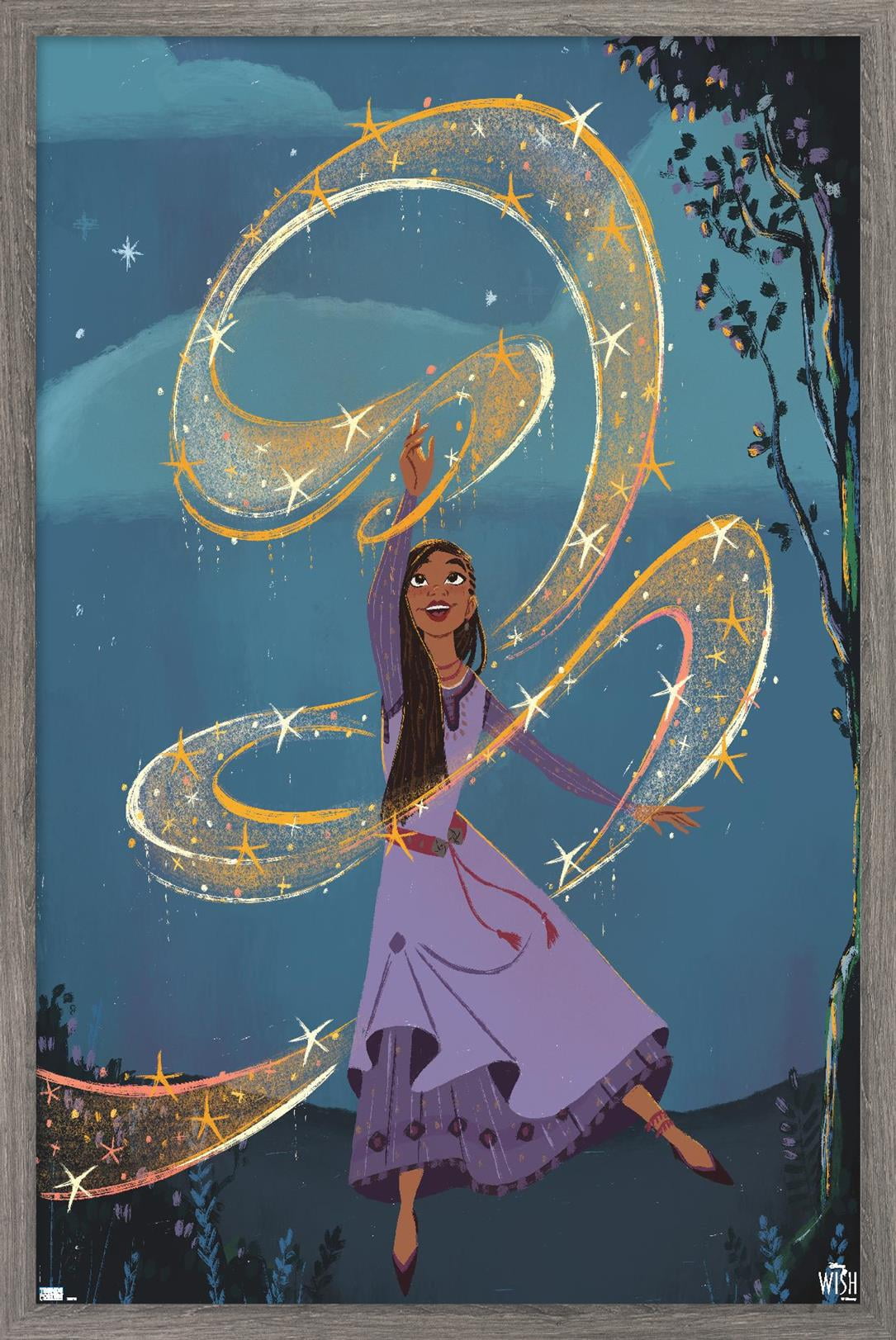 Disney Wish - Collage Poster 6 (Asha) Wall Poster, 14.725" x 22.375 ...