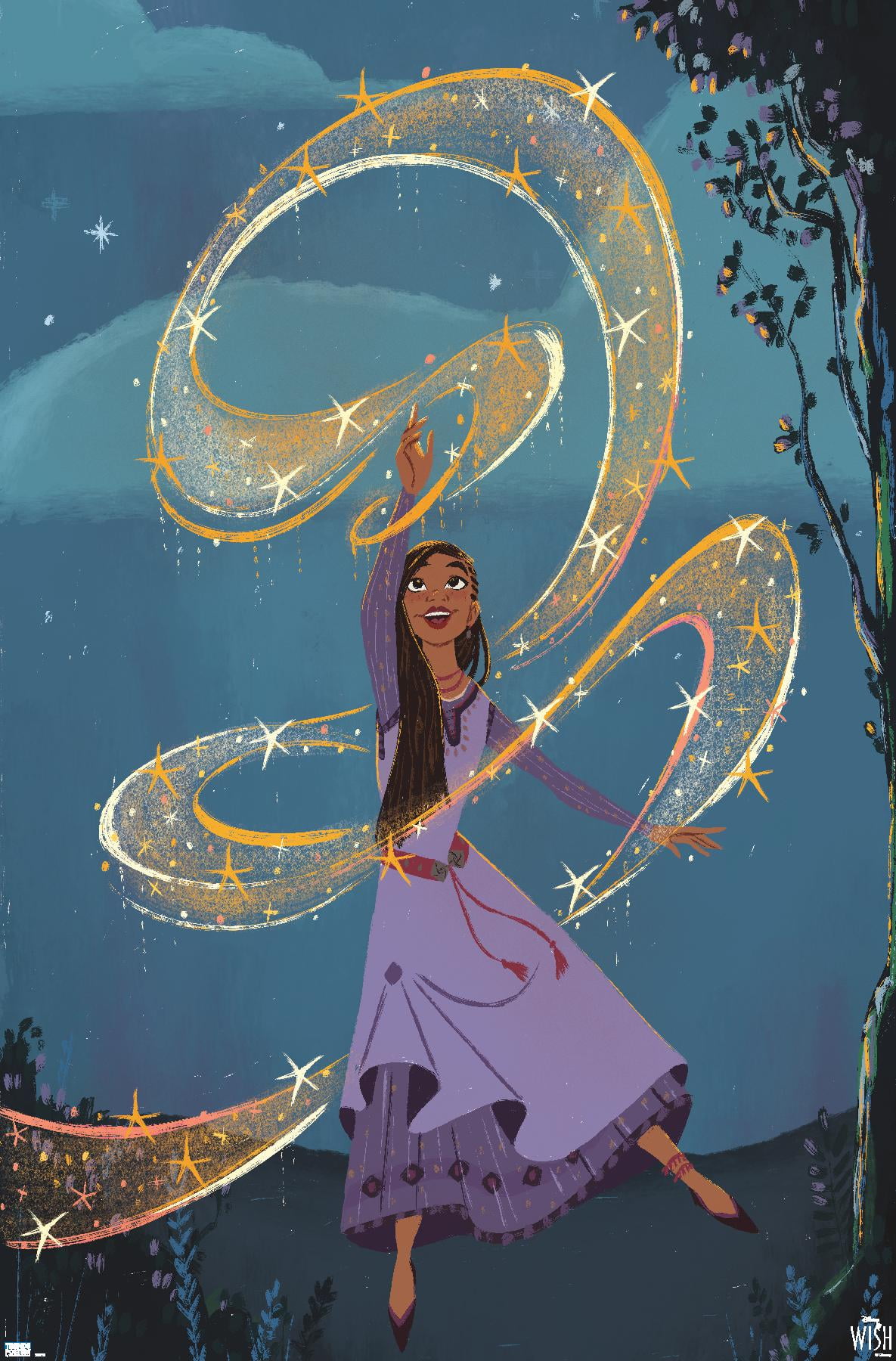 Disney Wish - Collage Poster 6 (Asha) Wall Poster, 14.725" x 22.375 ...